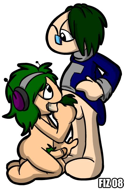 Rule 34 Balls Clothes Fellatio Fiz Artist Glasses Green Hair