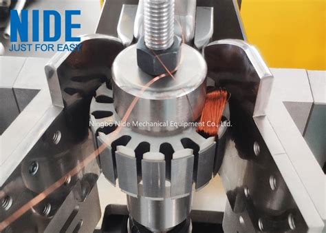 External Stator Coil Winding Machine Brushless Motor With Double Stations