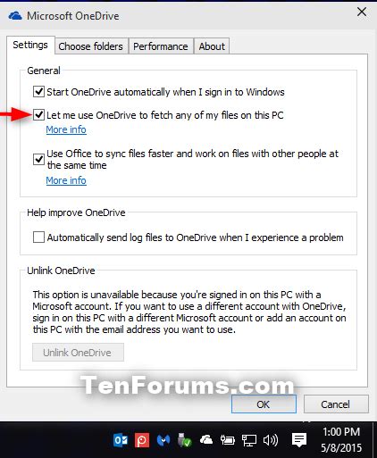 Add Or Remove Windows 10 Pcs From Onedrive Fetch Files Tutorials