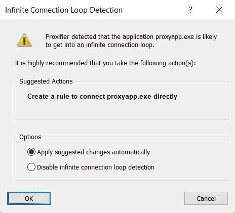 Connection Loop Problem