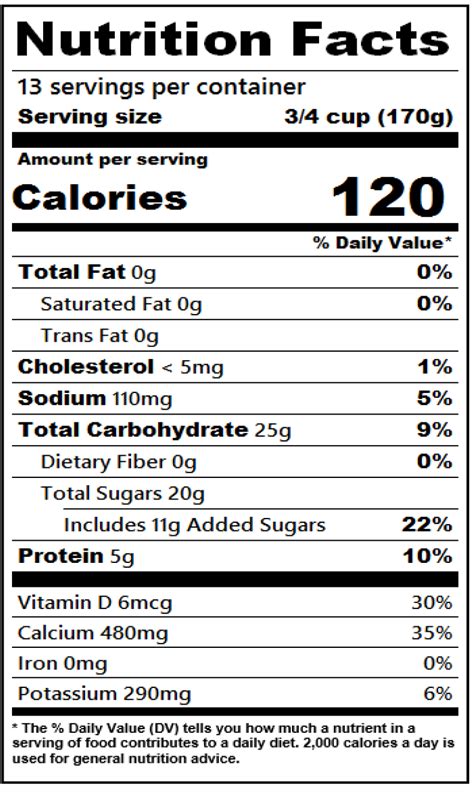 Upstate Farms® Classic Vanilla Nonfat Yogurt 5lb Unc Dairy