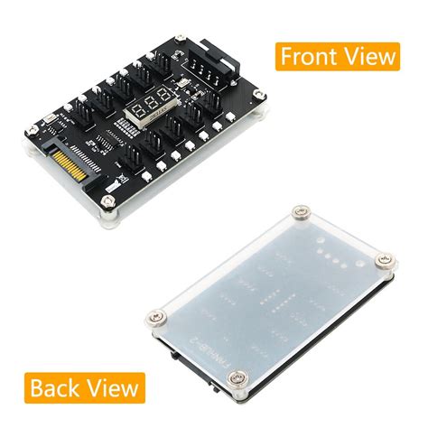 RGEEK 12V Cooling Fan 10 Ports RGB Hub Splitter PC Vicedeal