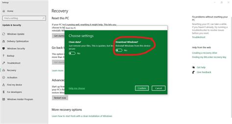 Do I Click Yes To Reinstall Windows From This Device R Windows
