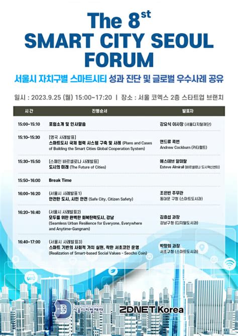 글로벌 스마트시티 전문가 서울에 모인다 Zdnet Korea