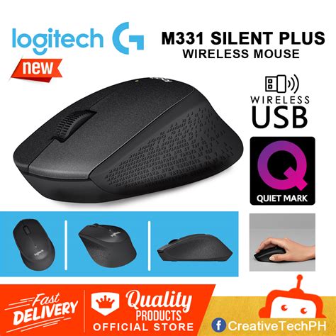 Original Logitech M331 Wireless Mouse Silent Plus Quiet Mark Certification Lazada Ph