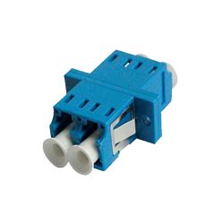Fiber Optic LC Duplex Adapter With Flange 20 Pcs