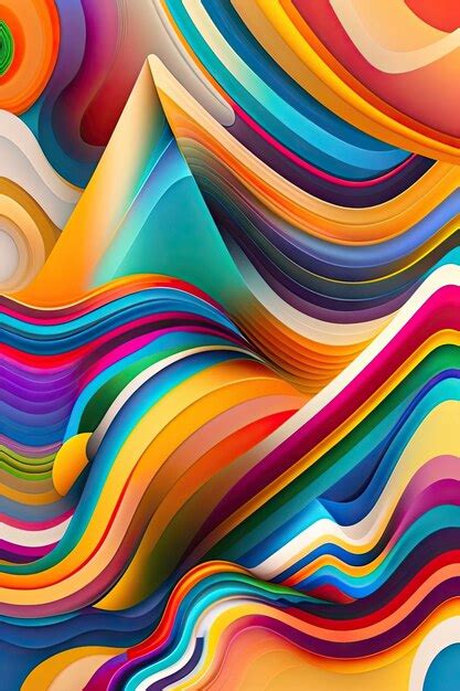 Premium Ai Image Abstract Colorful Background Generative Ai