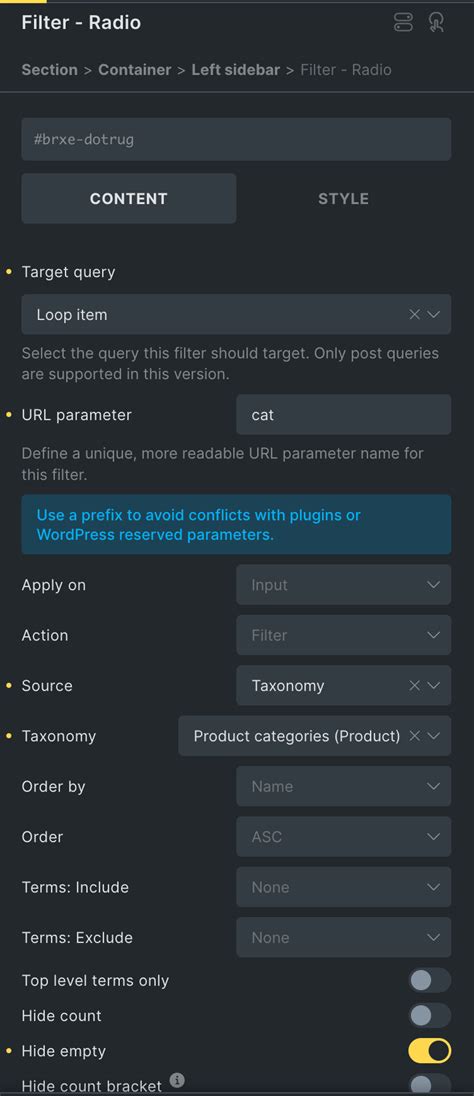 solved filtering on woocommerce categories does not work anymore after