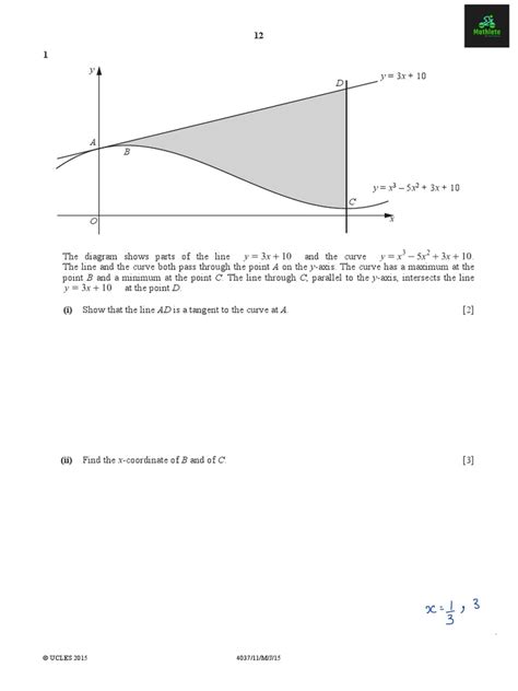 Integration Area Under The Curve Pdf