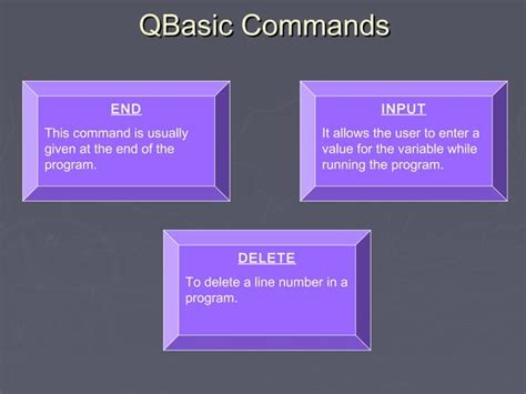 Qbasic Introduction Ppt Programming Languages Computing