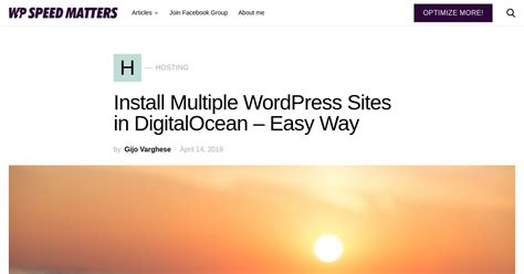 Install Multiple Wordpress Sites In Digitalocean Easy Way Wp Speed