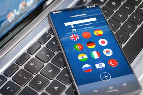 Foreign Languages Translation Or Learning Languages Online Mobile Phone Or Smartphone With