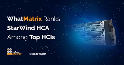 Whatmatrix Includes Starwind Hca In Its Top 10 Hcis Starwind