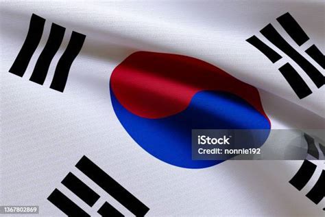 대한민국 국기의 3d 렌더링 그림 바람에 흔들리는 현실적인 일본 국기 개념에 대한 스톡 사진 및 기타 이미지 개념 국가 관광명소 기 Istock