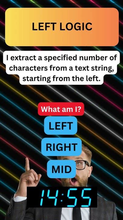 Left Text Extractor Solve The Riddle Quiz Exceltips Dataanalysis Excel Youtube