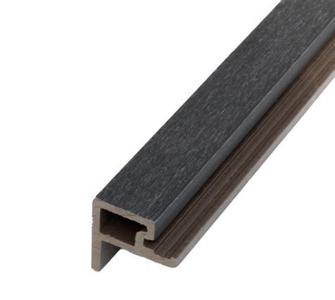 Slatted Cladding End Trim Midnight Black 25m Romford Plastic Warehouse