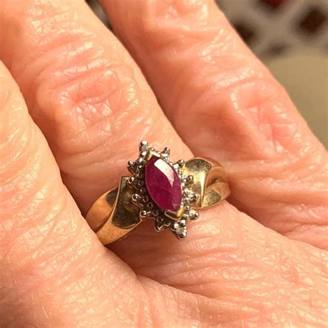 Small Ruby Ring Etsy