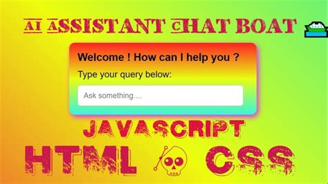 How To Create A Web Assistant Using Javascript Css And Html Step By Step Tutorials Youtube
