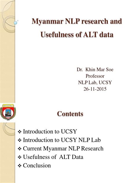 Overview Of Myanmar English Machine Translation System Nict Pdf