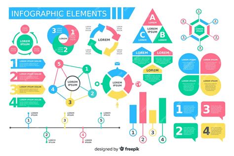 인포 그래픽 데이터 템플릿 무료 벡터