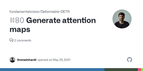generate attention maps · issue 80 · fundamentalvision deformable detr