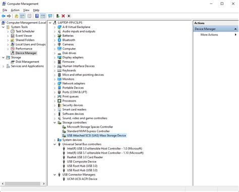 Usb Attached Scsi Uas Mass Storage Device Is Showing No Media In