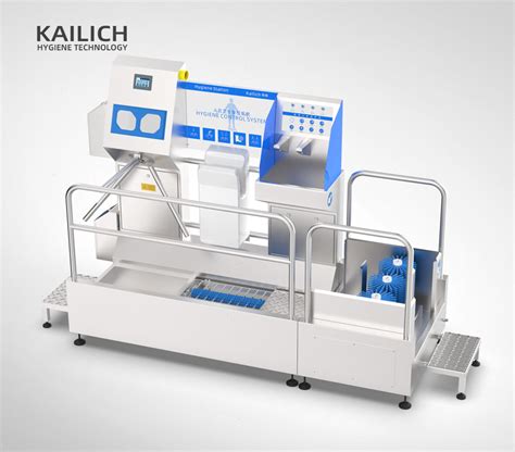 人员卫生清洁站厂家丨温州高驰科技 食品车间入口消毒通道 个人卫生清洁站 智能人员洗手消毒洗鞋靴一体机