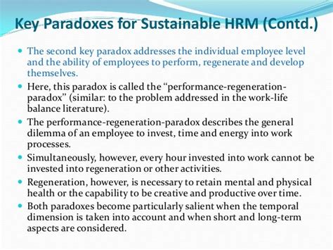 Paradox Theory As A Lens Of Theorizing For Sustainable Hrm