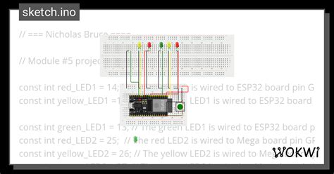 week 5 project nicholas bruce wokwi esp32 stm32 arduino simulator