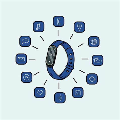 Digital Wrist Smart Watch Vector Doodle Icon Illustration 9675792