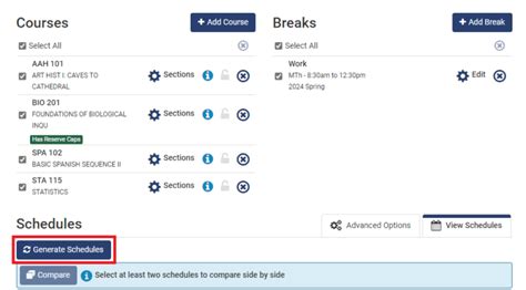 College Scheduler Records And Registration