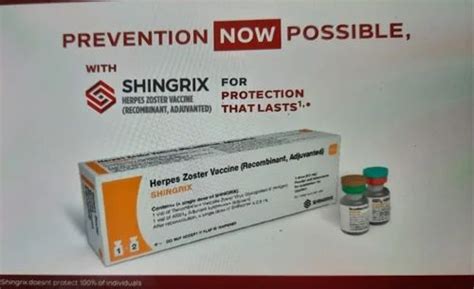 Shingrix Vaccine At ₹ 8500box Near Propshop Noida Id 2853608089230
