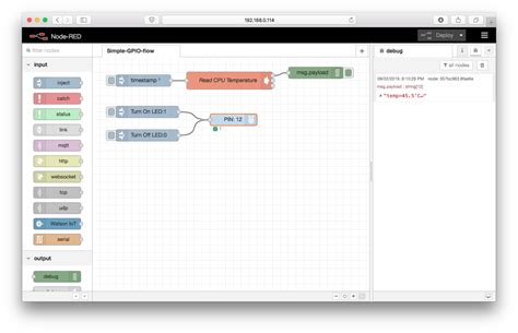 Control Raspberry Pi Gpio Using Node Red E Tinkers
