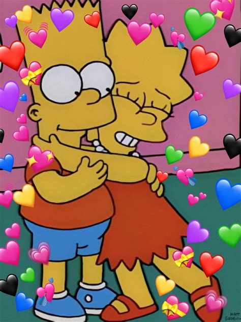 Bart Simpson And Lisa Simpson Siblings Love Sad Artofit
