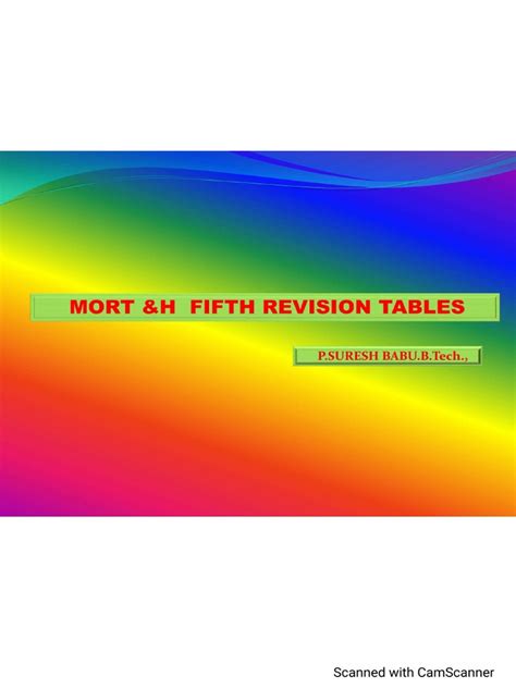 2 Morth Tables Guide Pdf