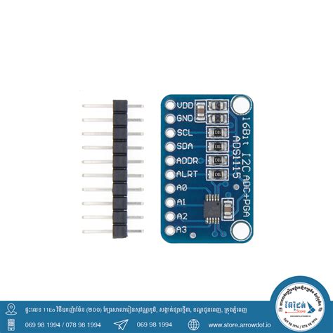 Bit I C ADS Module ADC Channel With Pro Gain Amplifier RPi Arrowdot Store