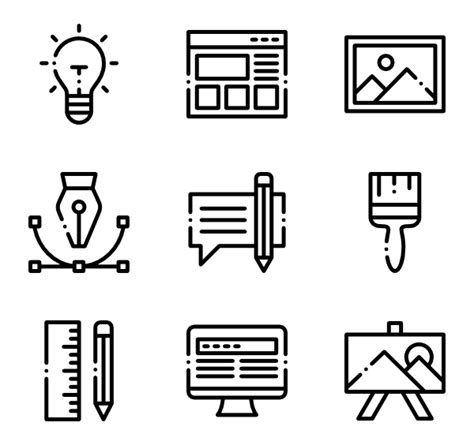 Text Font Line Design Line Art Parallel Illustration 28238 Free Icon