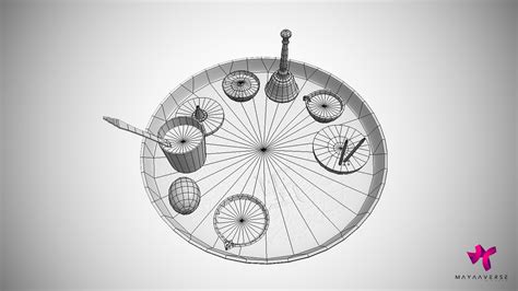 Pooja Thali Set 3d Model Turbosquid 2386762