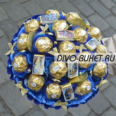Эксклюзивный мужской букет из конфет