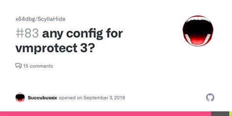 Any Config For Vmprotect Issue X Dbg ScyllaHide GitHub