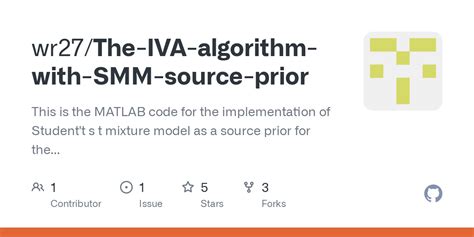 Github Wr27the Iva Algorithm With Smm Source Prior This Is The