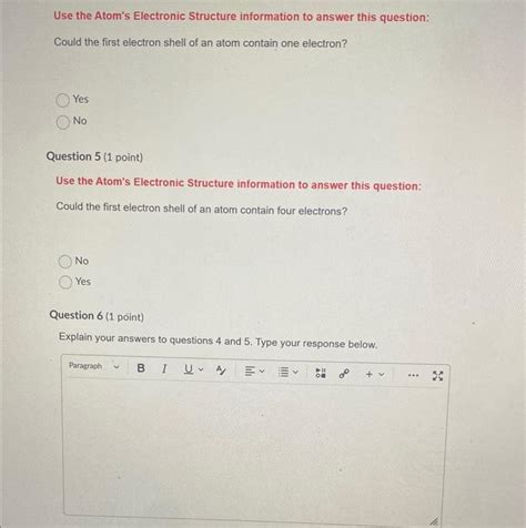 solved atomic structure assignment question 1 2 points