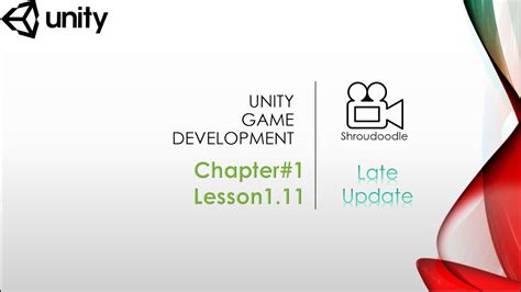 Unity D Game Development Chapter Lesson Late Update URDU HINDI YouTube