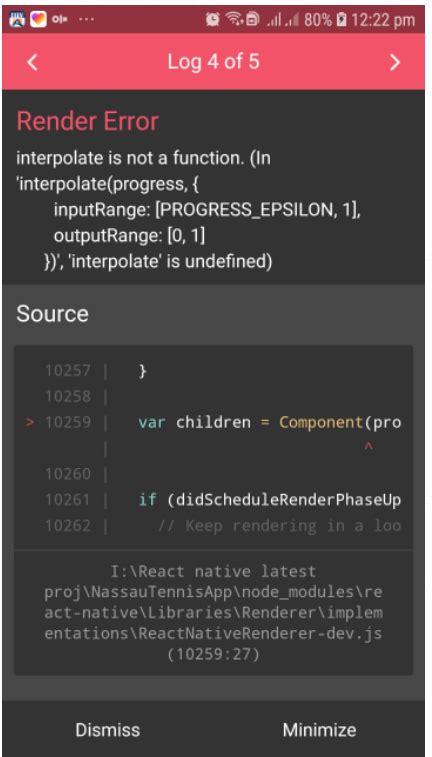 Getting TypeError Interpolate Is Not A Function In React Native Stack Overflow