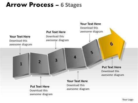 Arrow Process Stages Presentation PowerPoint Images Example Of PPT Presentation PPT