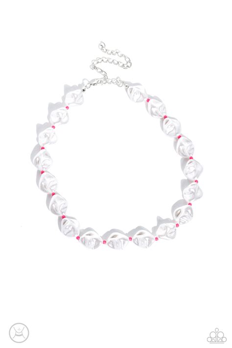 Choker Necklace Paparazzi Shore Enough Pink Necklace A Finishing