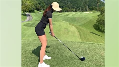최고의 스윙아크 Klpga 프로 강다나 미녀골퍼의 부드러운 골프스윙 Youtube