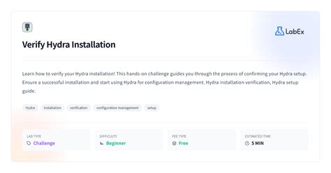 Verify Hydra Installation Labex