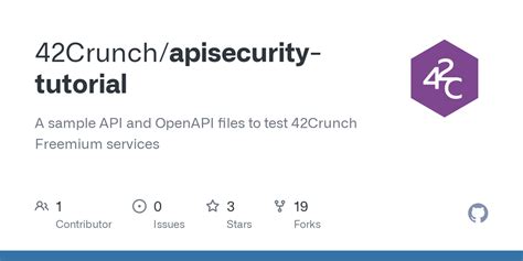 GitHub 42Crunch Apisecurity Tutorial A Sample API And OpenAPI Files To Test 42Crunch Freemium