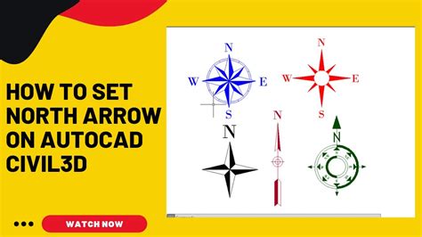 North Arrow Symbols Dwg Autocad Drawing